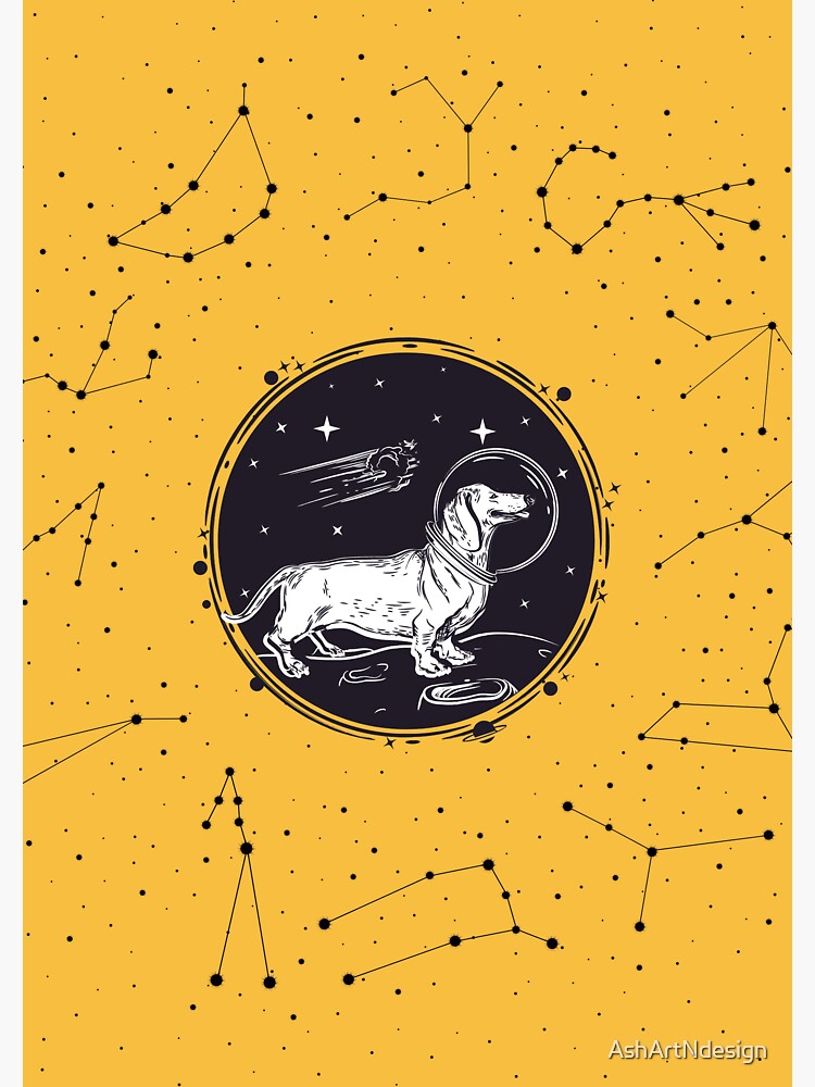 "The spiral notebook of the astro dog" Sticker for Sale by ...