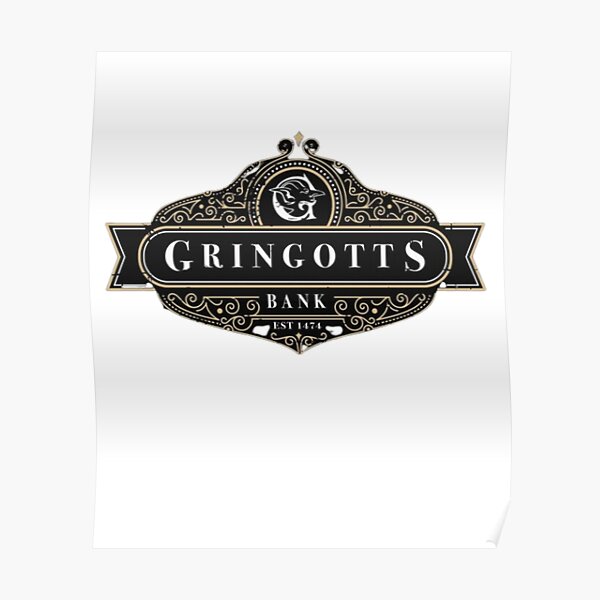 "Gringotts Bank" Poster for Sale by BuyAndGoneAlley | Redbubble