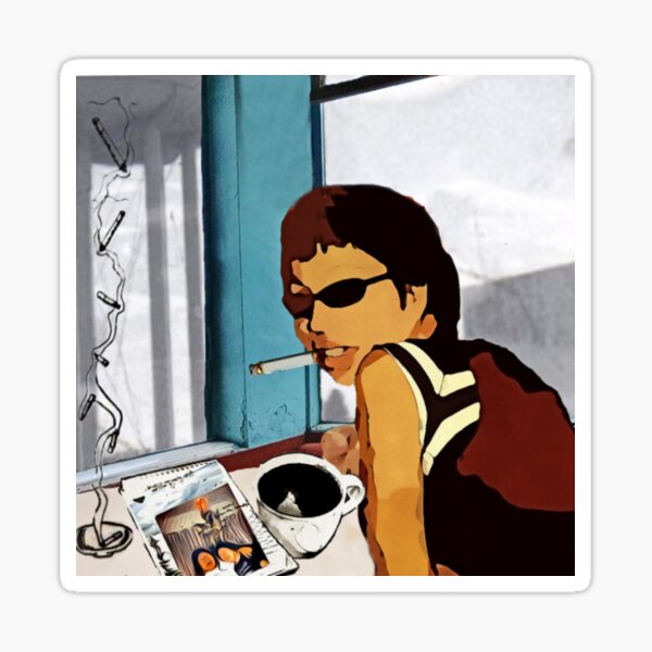 ciggy"" Sticker for Sale by acculturatedego | Redbubble
