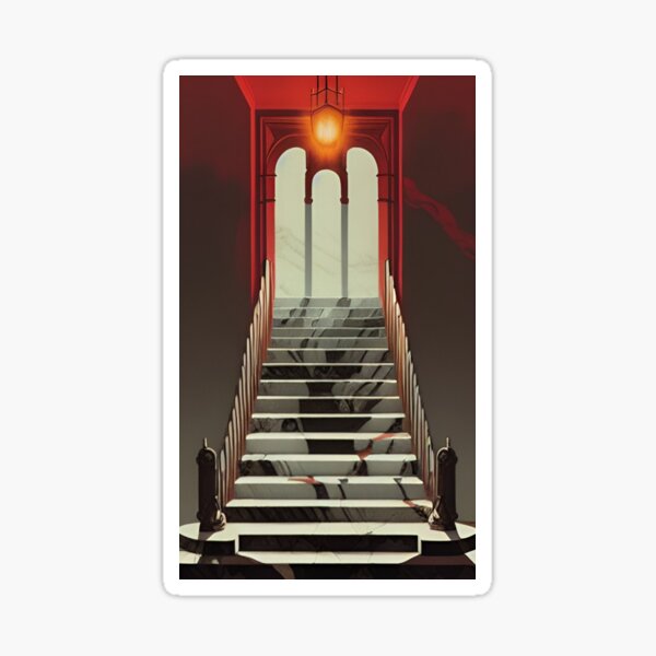 "Crumbling Staircase" Sticker for Sale by AstraLowelle | Redbubble