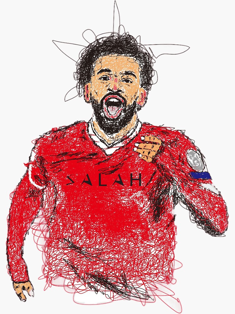 "Happy Mo Salah " Sticker for Sale by wa2022 | Redbubble
