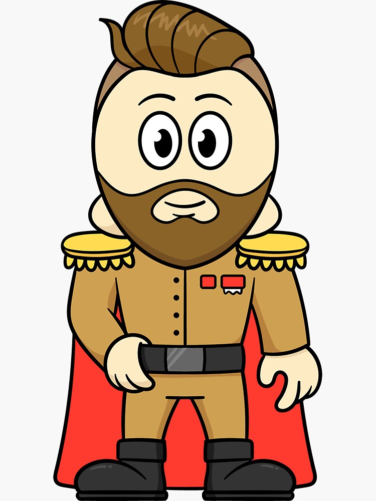 "Prince Kenneth Popcornia" Sticker for Sale by BattleGeekPlus | Redbubble