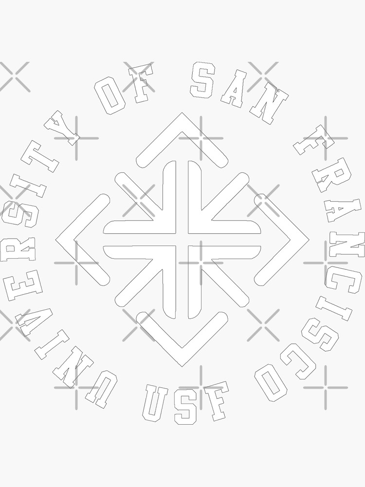 "University of San Francisco USF logo" Sticker for Sale by MyUniversity ...