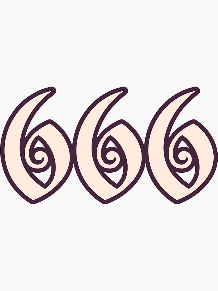 "Angel number 666" Sticker for Sale by aboutspiritual | Redbubble