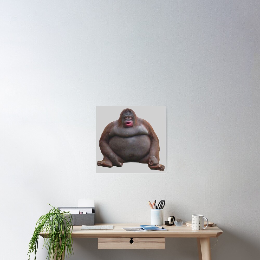 "Le Monke Meme" Poster for Sale by tttatia | Redbubble