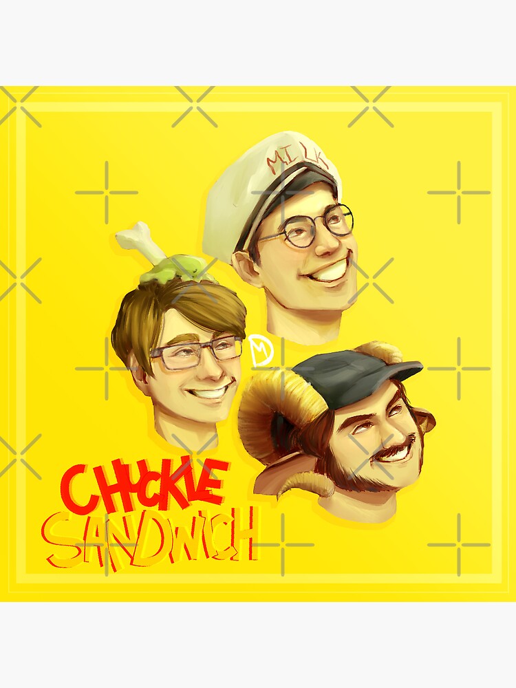 "Chuckle Sandwich" Sticker for Sale by DMiracles | Redbubble