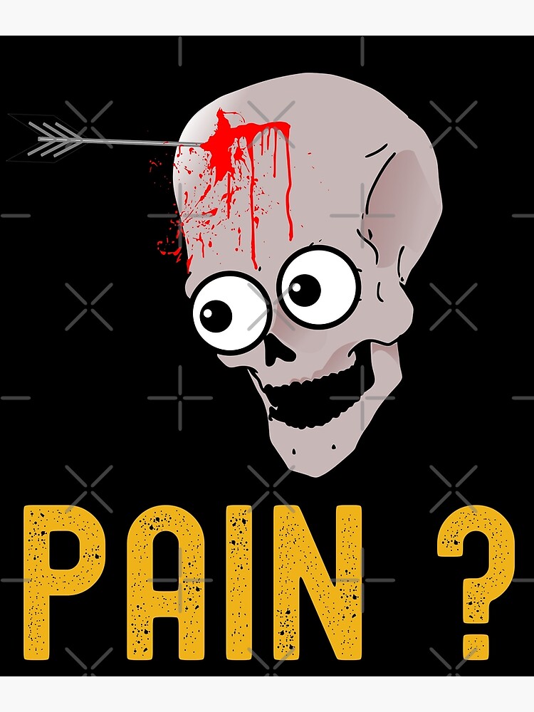 "Bleeding skull in pain - Halloween" Poster for Sale by VitoTDesign ...