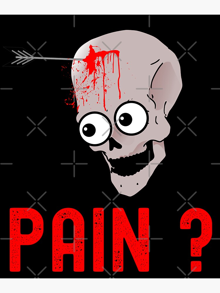 "Bleeding skull in pain - Halloween" Sticker for Sale by VitoTDesign ...