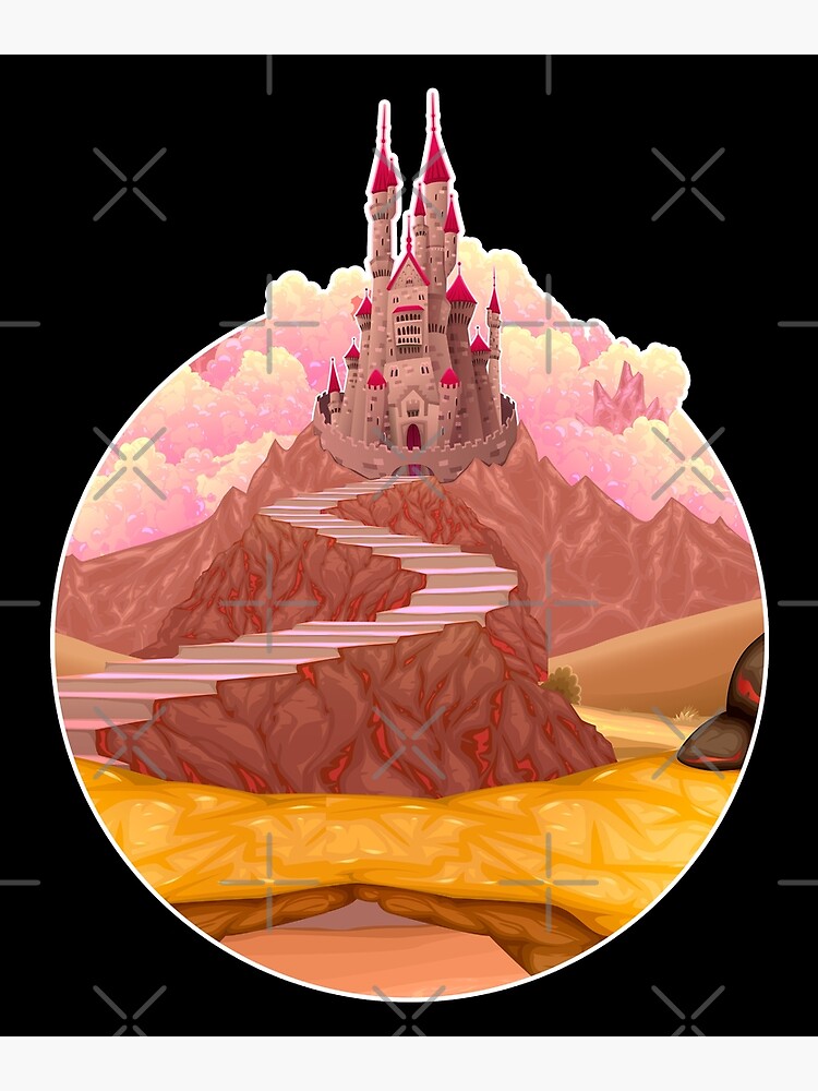 "Rocky Stairs Cloud Castle" Poster for Sale by duke818 | Redbubble