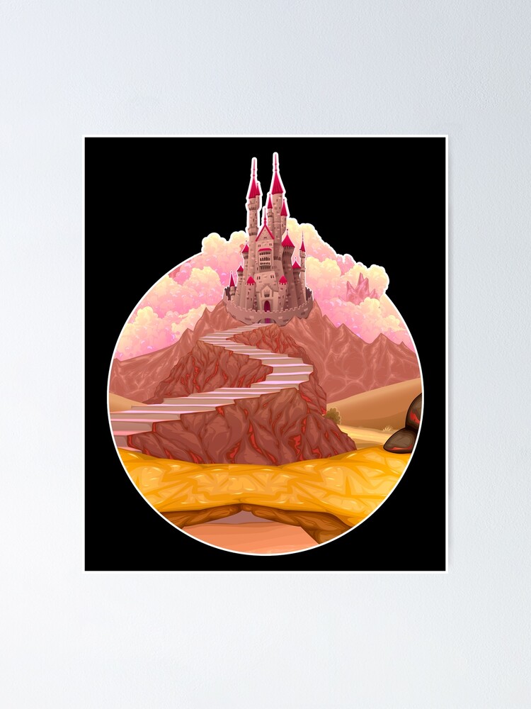 "Rocky Stairs Cloud Castle" Poster for Sale by duke818 | Redbubble