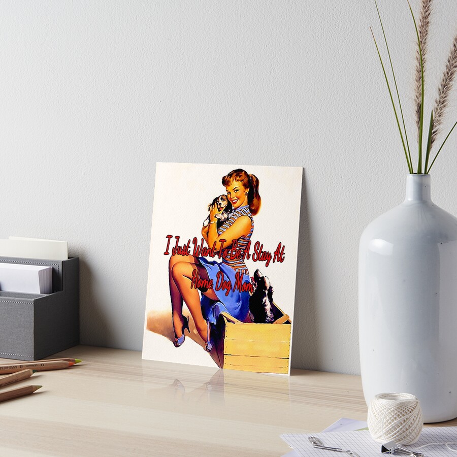 "1950’s Pinup Dogs in a box by Gil Elvgren" Art Board Print for Sale by ...