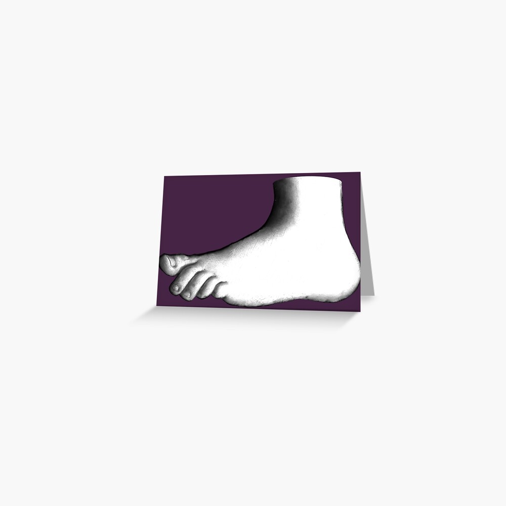 "Cupid's foot (aka Monty Python Foot)" Greeting Card for Sale by ertxyz ...