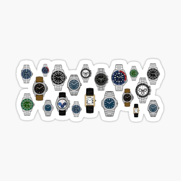 "Luxury Watches" Sticker for Sale by hasan-smd | Redbubble