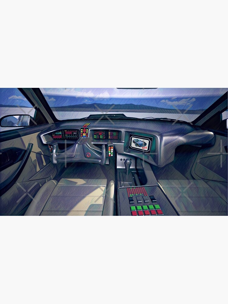 "KITT Cockpit" Poster for Sale by DrawingAndText | Redbubble