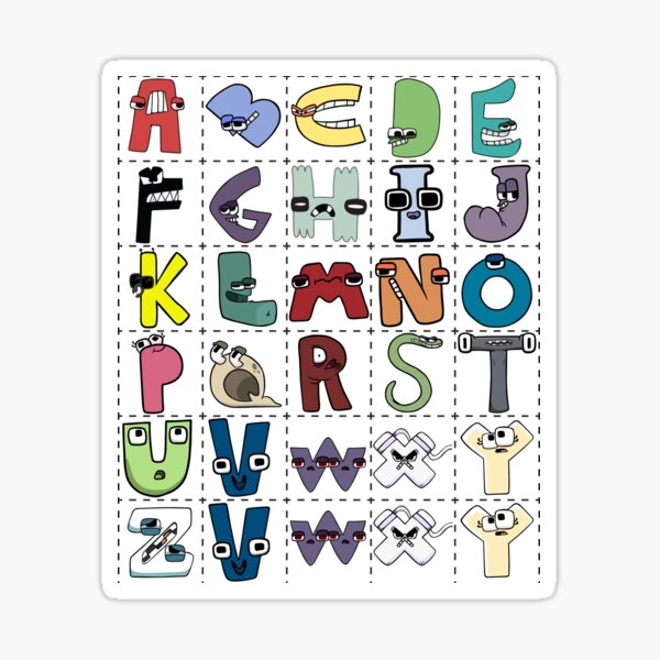 "Alphabet Lore A-Z" Sticker for Sale by U-name | Redbubble