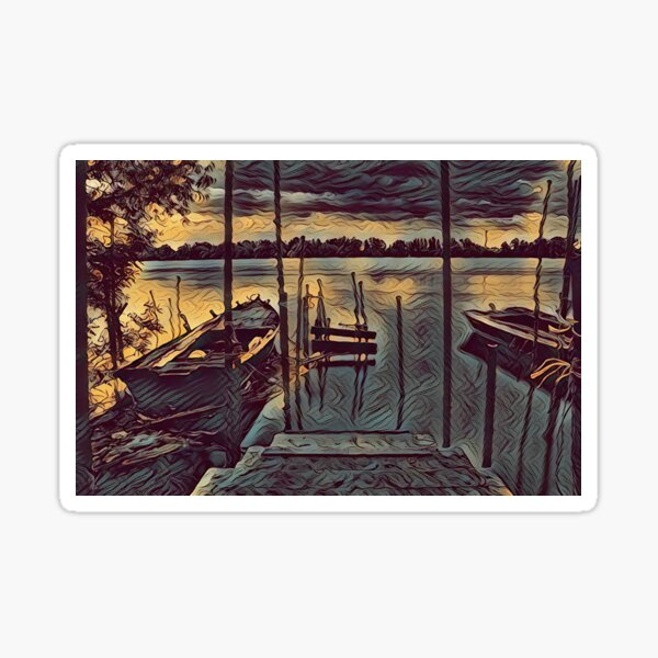 "The Pier - Camp Emerald Lake Collection - spcreationsco22" Sticker for ...