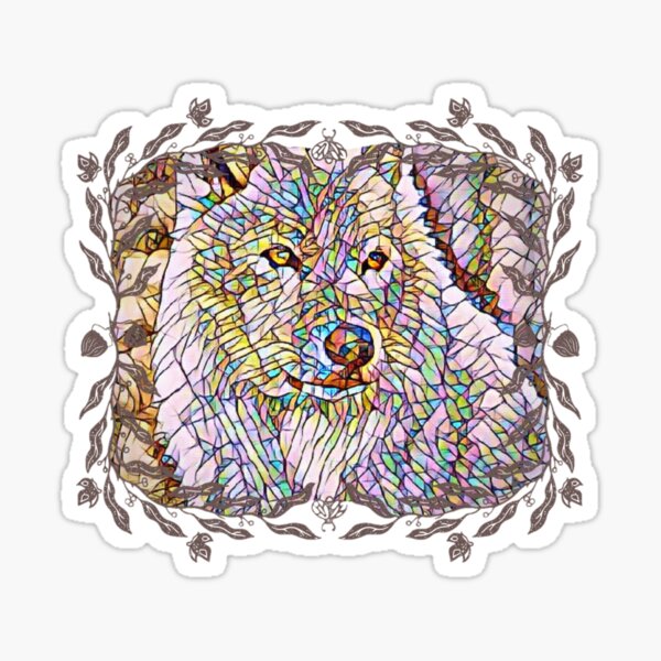 "Unreal wolf" Sticker for Sale by Akdemirzz | Redbubble