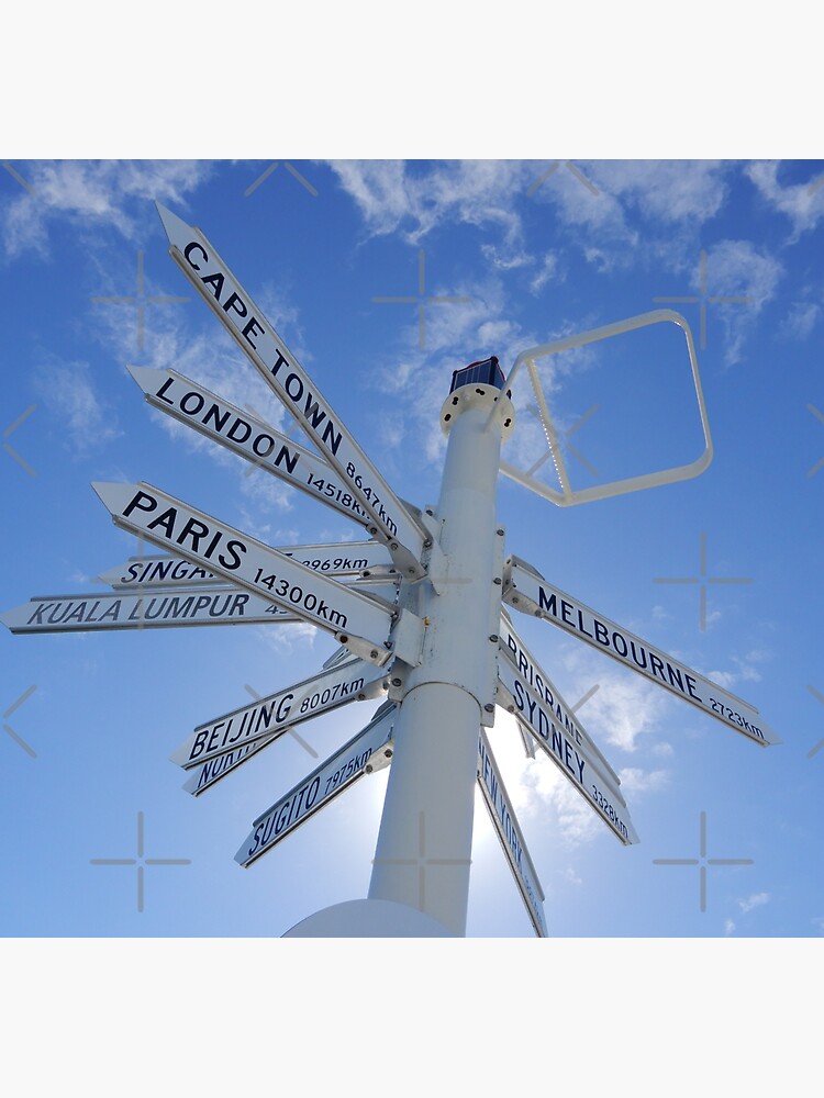 "Find Your Way - Signpost Busselton Jetty" Sticker for Sale by Lunaqwa ...