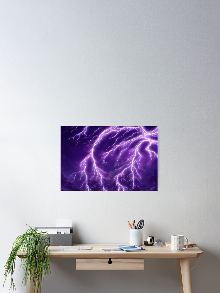 "Purple Lightning Storm 4K wallpaper - Genshin Impact Symbol Element ...