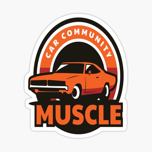 Muscle Car Sticker For Sale By Ernadhasic Redbubble