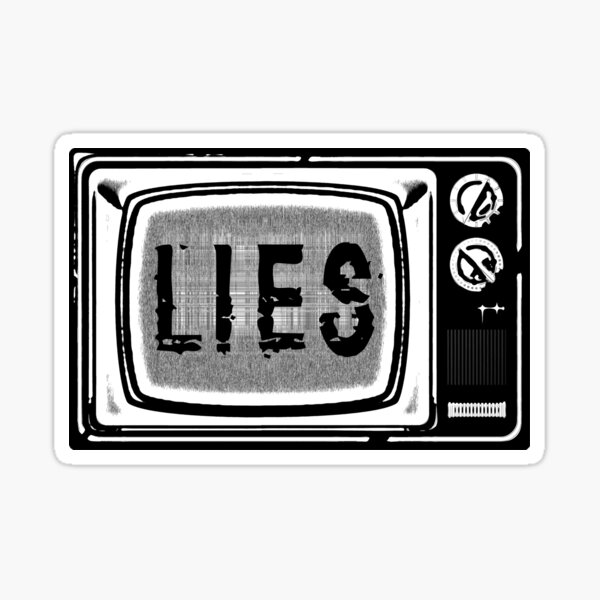 "The Media Lies" Sticker for Sale by CANJ72 | Redbubble
