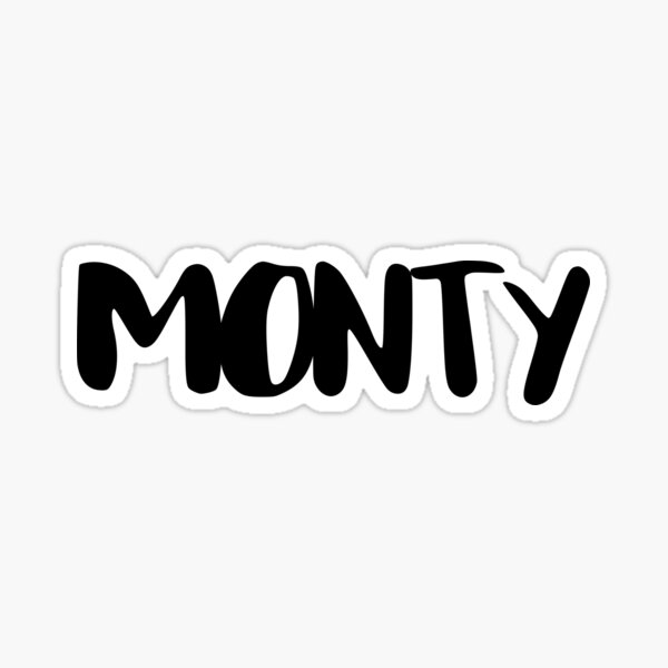 "MONTY" Sticker by FTML | Redbubble