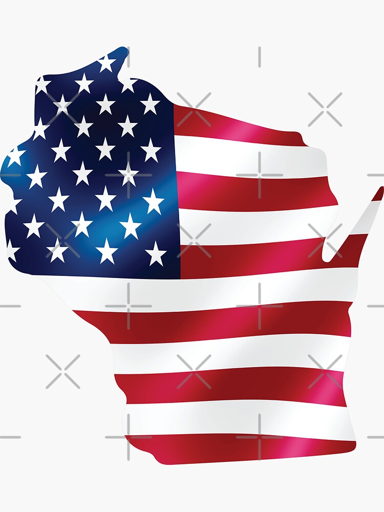 "Wisconsin sticker , Wisconsin state Sticker , Wisconsin map sticker ...