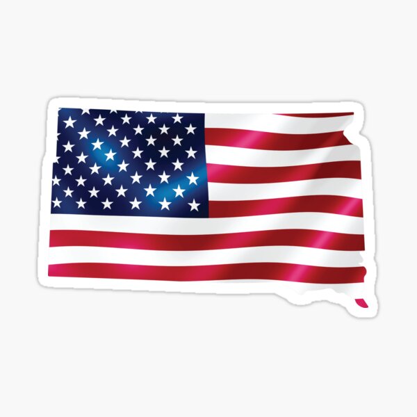 "South Dakota sticker , South Dakota state Sticker , South Dakota map ...