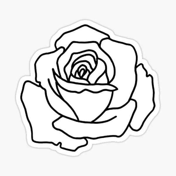 "White Rose Tattoo" Sticker for Sale by Cesarcali | Redbubble