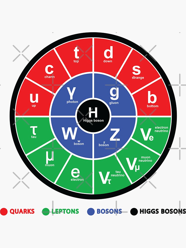 "Standard Model Of Particle Physics" Sticker for Sale by ScienceCorner | Redbubble