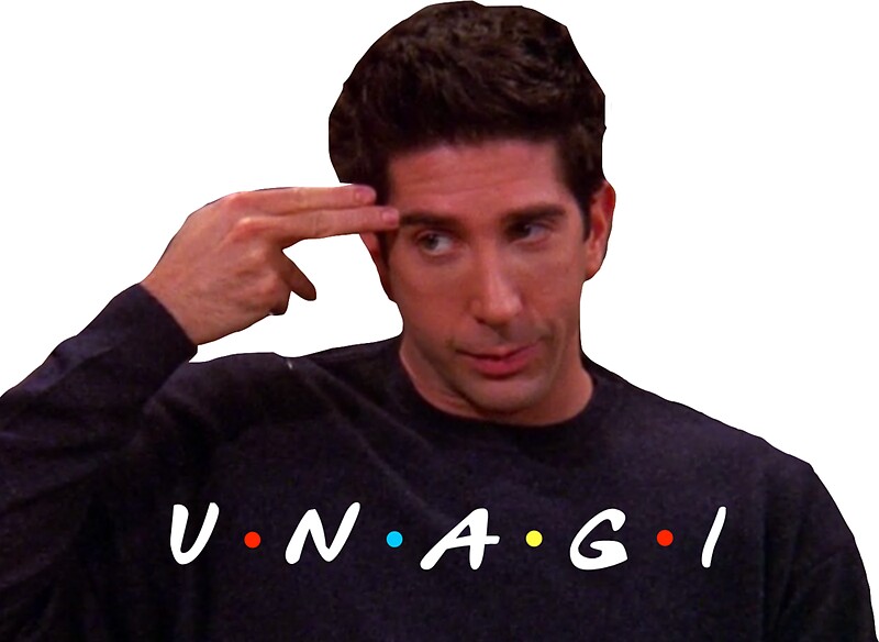 Geller Ross Unagi: Stickers | Redbubble