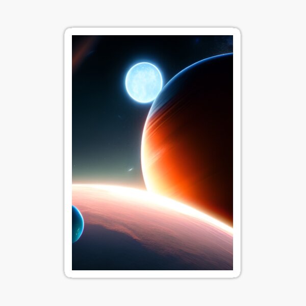 "When Planets Align" Sticker for Sale by TiltedCode | Redbubble
