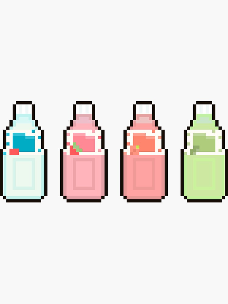 "Calpis pixel art" Sticker for Sale by kiutpixel | Redbubble