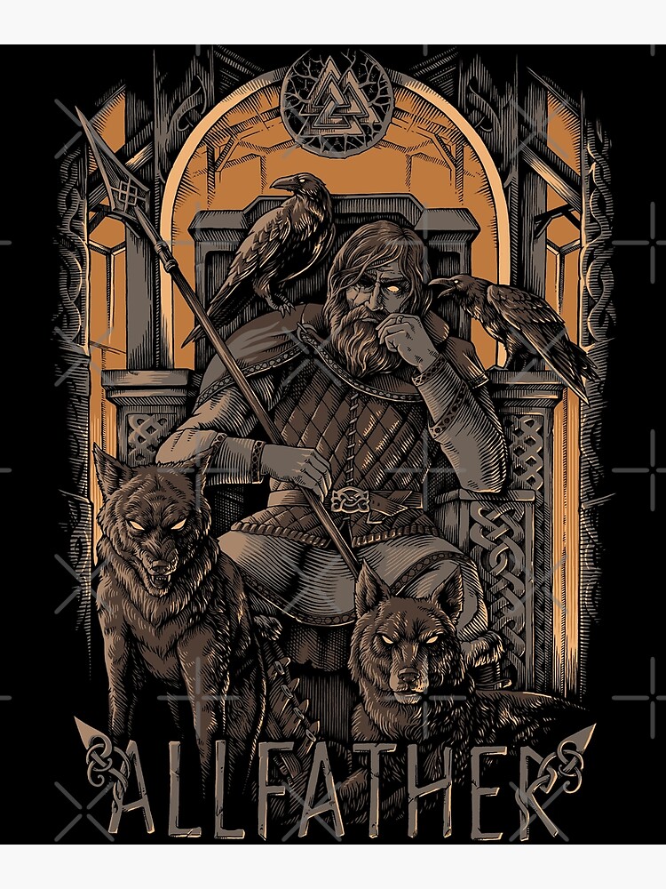 Walhalla Noorse Mythologie Poster For Sale Mit "Valhalla Odin Viking