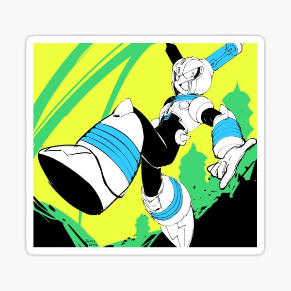 "Fuse Man" Sticker for Sale by 8BitSkies | Redbubble