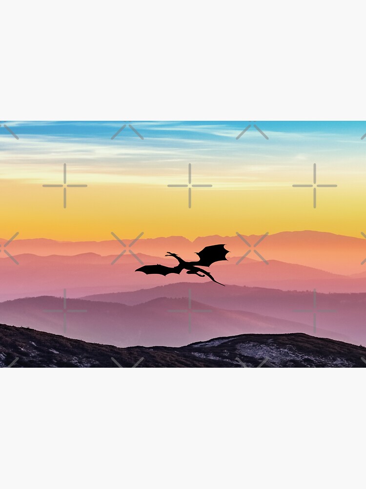 "Dragon in flight" Sticker for Sale by calibrit | Redbubble