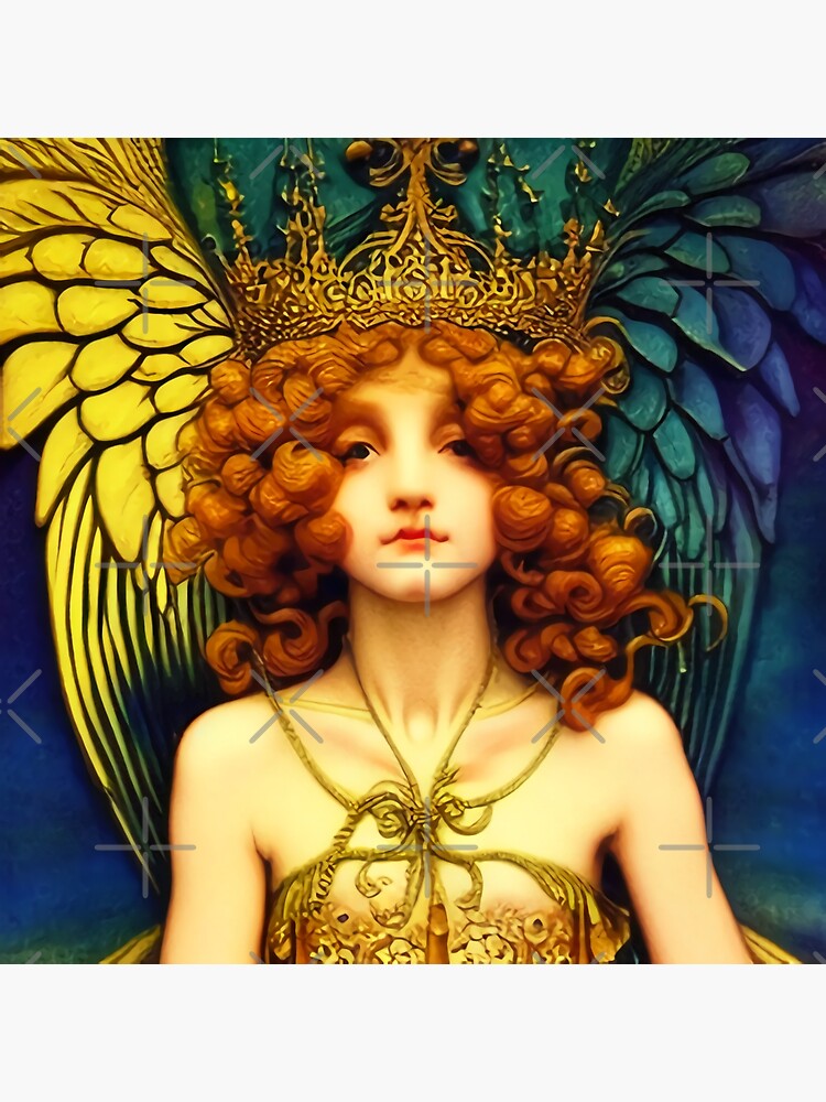 Póster «Hermoso ángel reina diseño de arte digital original» de ...