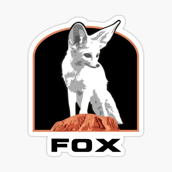 " white fennec fox" Sticker for Sale by HyzoArt | Redbubble