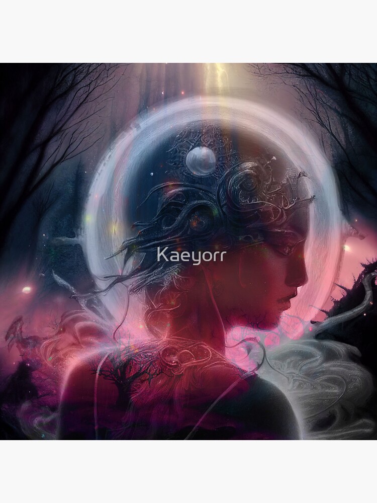 "Double Exposure Sci-Fi Art" Sticker for Sale by Kaeyorr | Redbubble