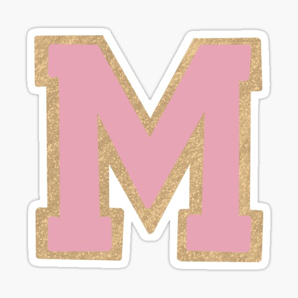 "Glitter Varsity Letter Bubble " Sticker for Sale by jocelynakemi ...