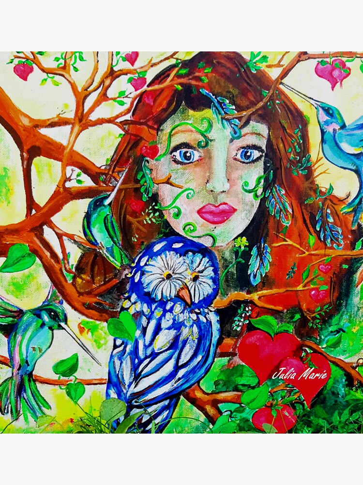 "Only a Little Wild" Sticker for Sale by ArtJuliaCa | Redbubble