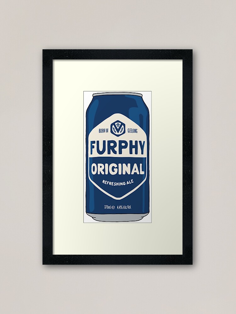 "Hand-drawn Furphy Original can" Framed Art Print for Sale by ...