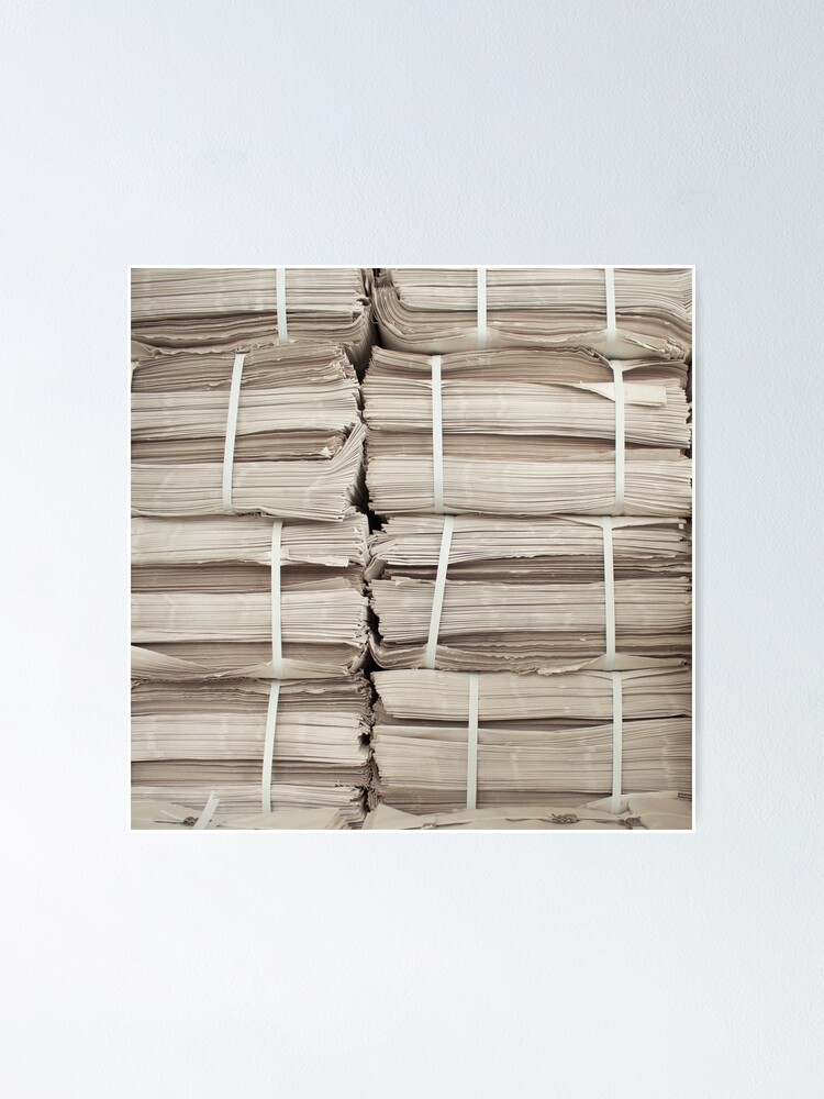 "Paper stack" Poster by LoraSi | Redbubble