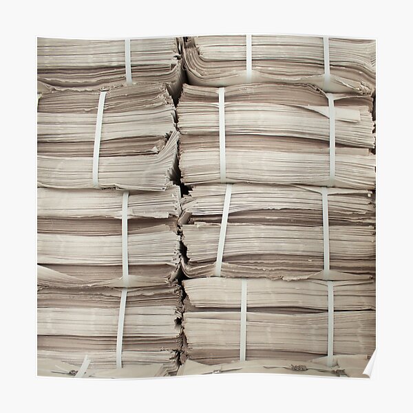 "Paper stack" Poster by LoraSi | Redbubble