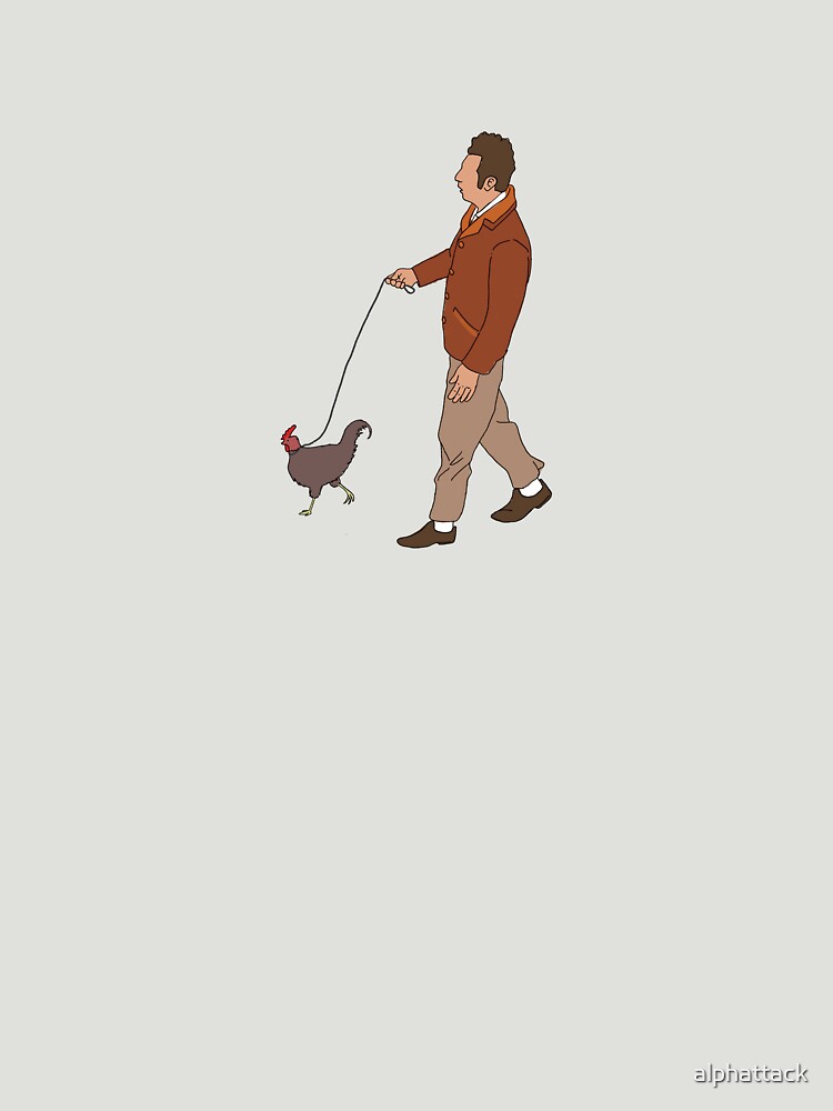 "Kramer walking "Little Jerry" rooster - transparent BG" T-shirt for ...