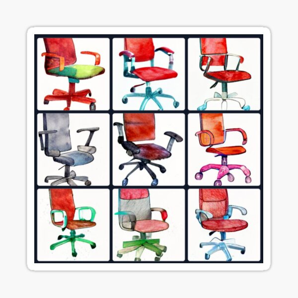 "Adjust your Chair Pack" Sticker for Sale by CinderPress | Redbubble