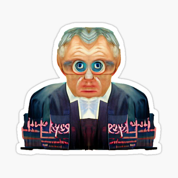 "Judge" Sticker for Sale by Byterra-Artech | Redbubble