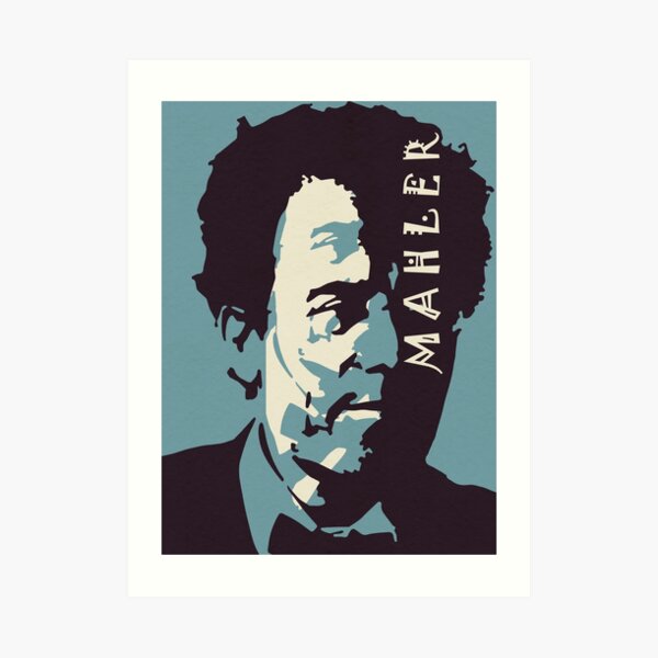 "Mahler (Blue)" Art Print for Sale by SUCHDESIGN | Redbubble