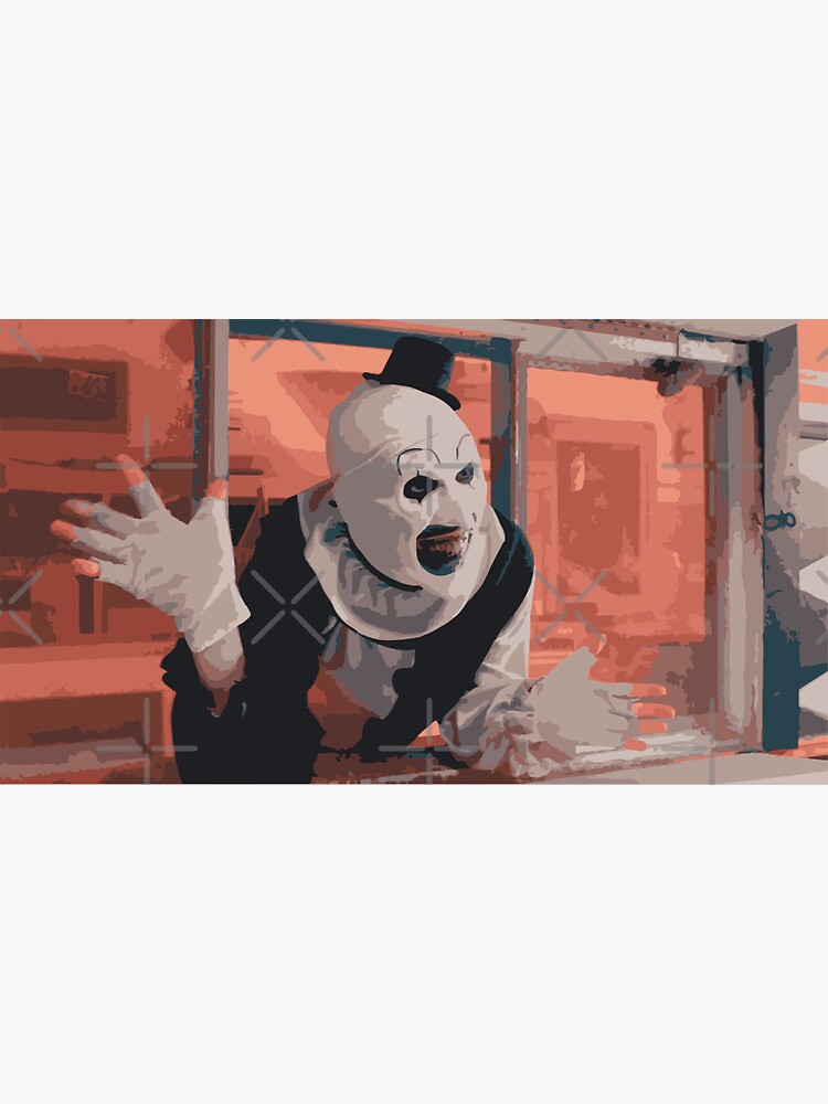 "Art The Clown - Terrifier" Sticker for Sale by InfinitelyWavey | Redbubble