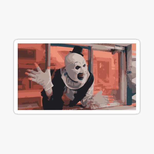 "Art The Clown - Terrifier" Sticker for Sale by InfinitelyWavey | Redbubble